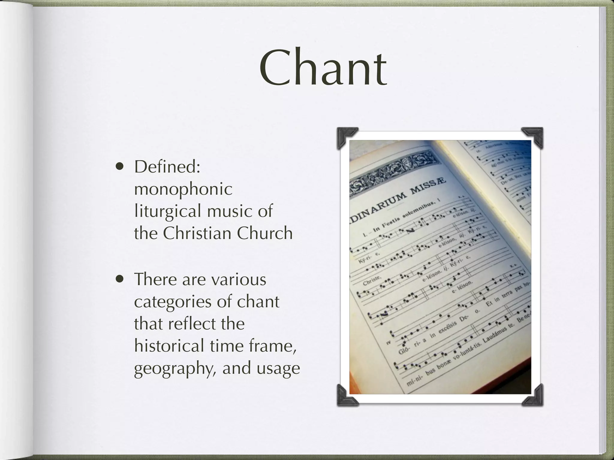 Medieval chant | KEY