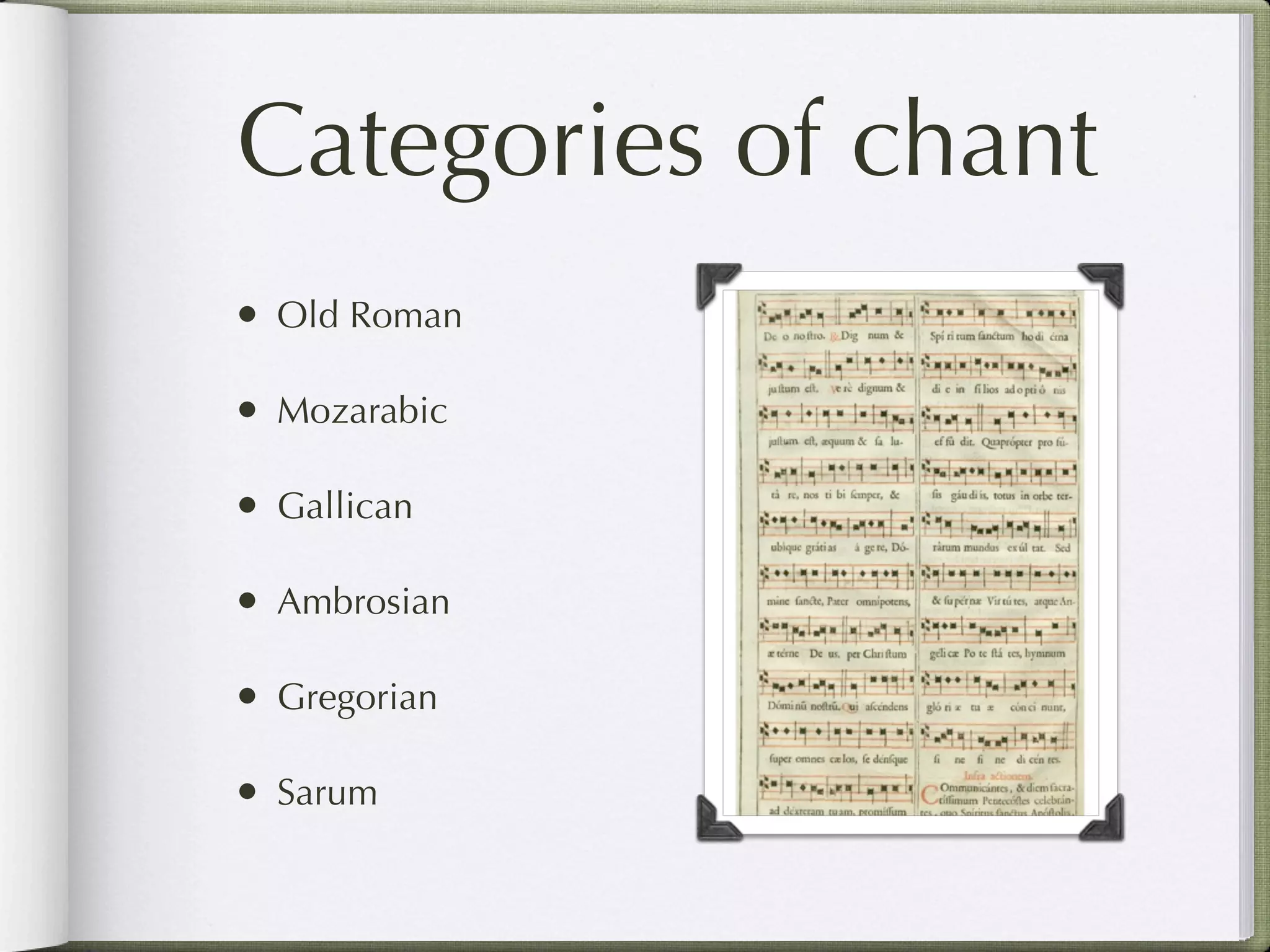 Medieval chant | KEY