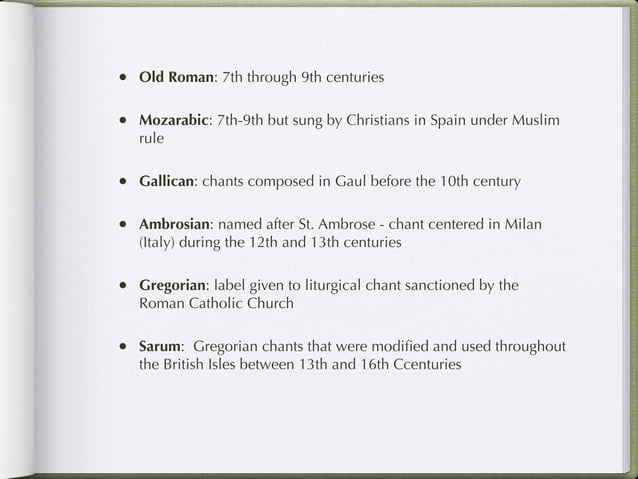 Medieval chant | PPT