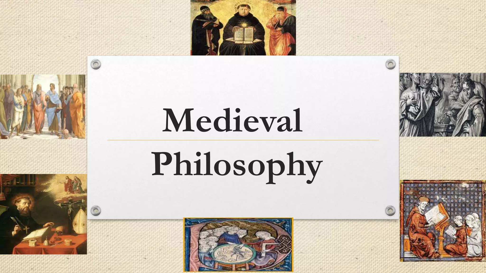 Medieval philosophy | PPTX