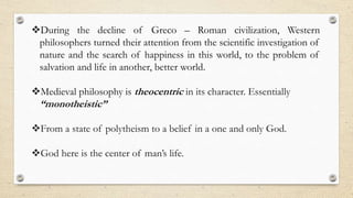 Medieval philosophy | PPTX