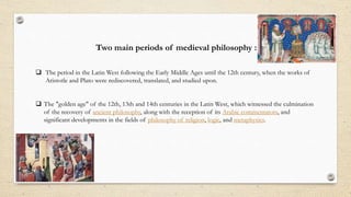 Medieval philosophy | PPTX
