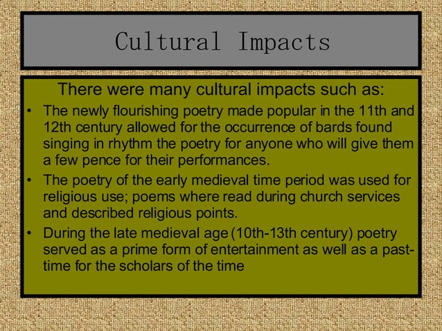 Medieval Poetry Presentation | PPT