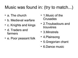 Medieval music | PPT