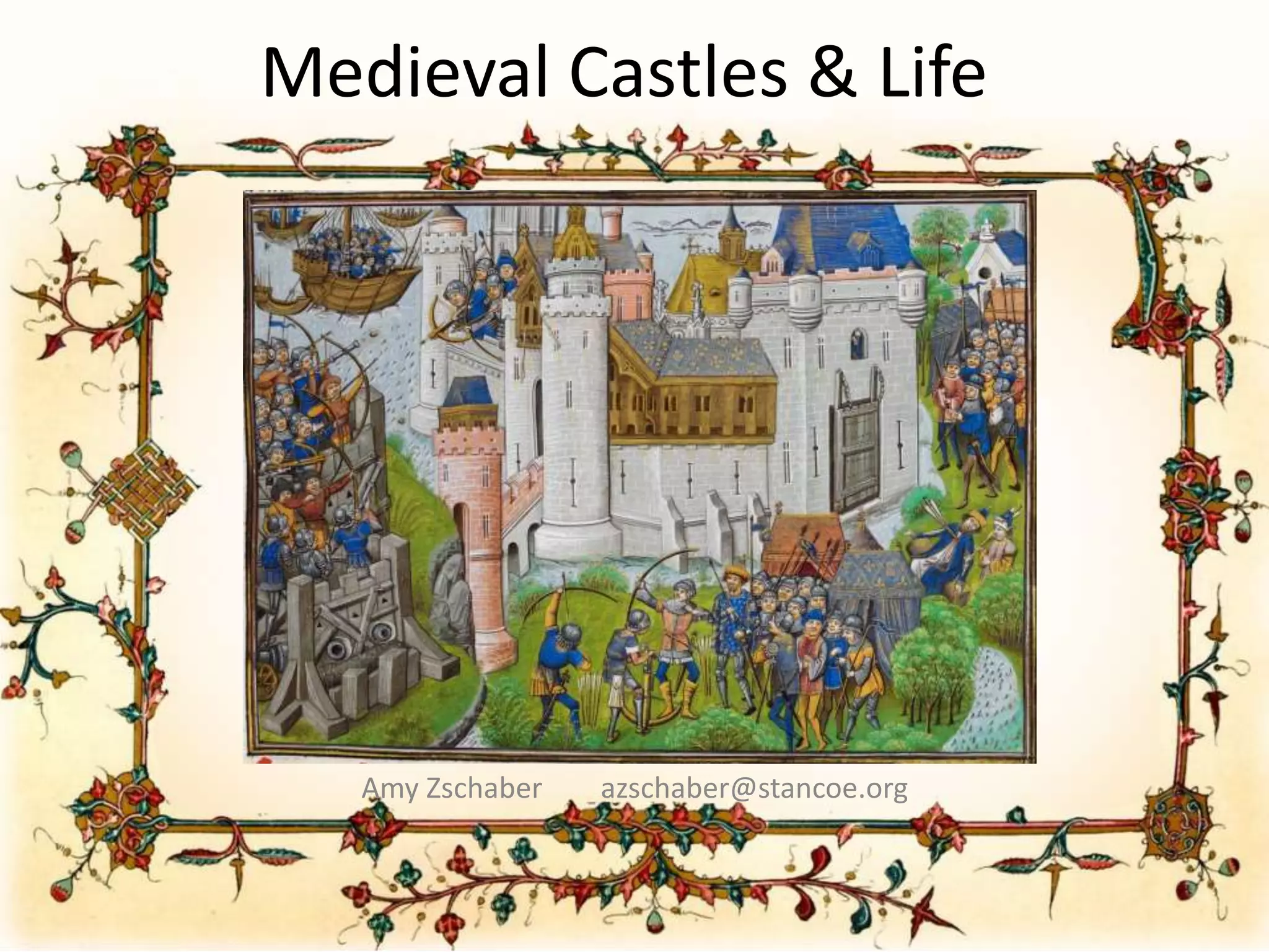 Medieval castles teacher guide | PPTX