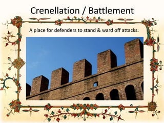 Medieval castles teacher guide | PPTX