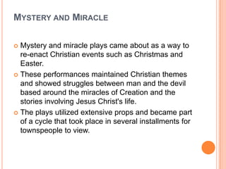 Medieval drama | PPTX | Religious (Music and Audio) | Music