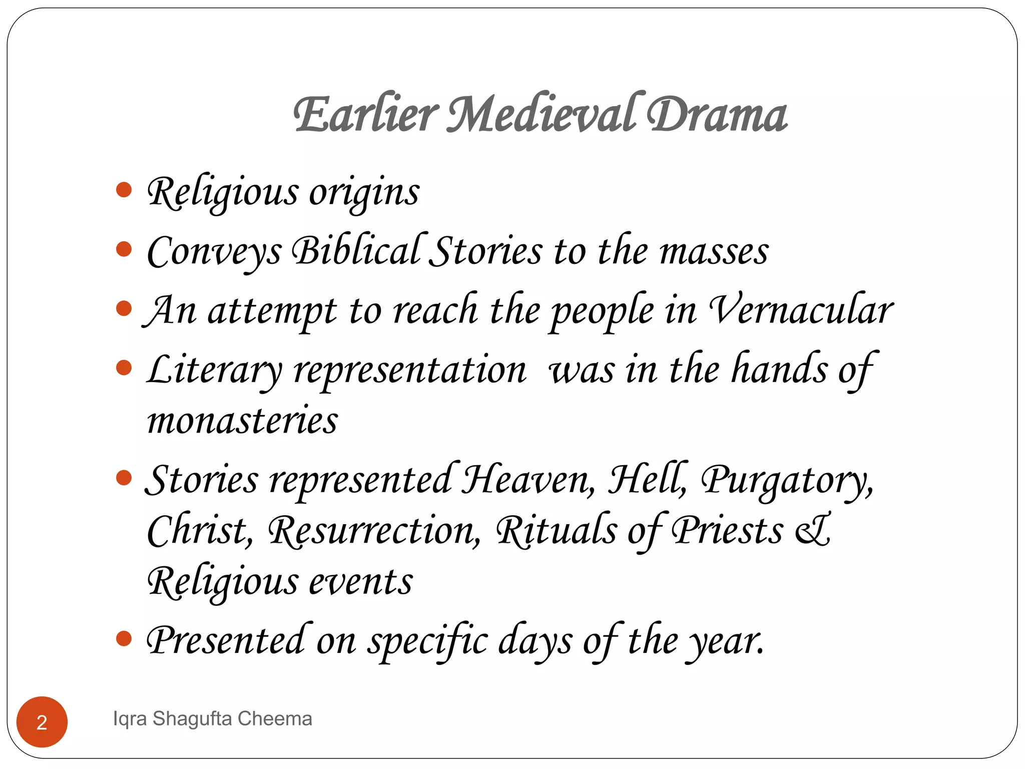 Medieval drama | PPTX