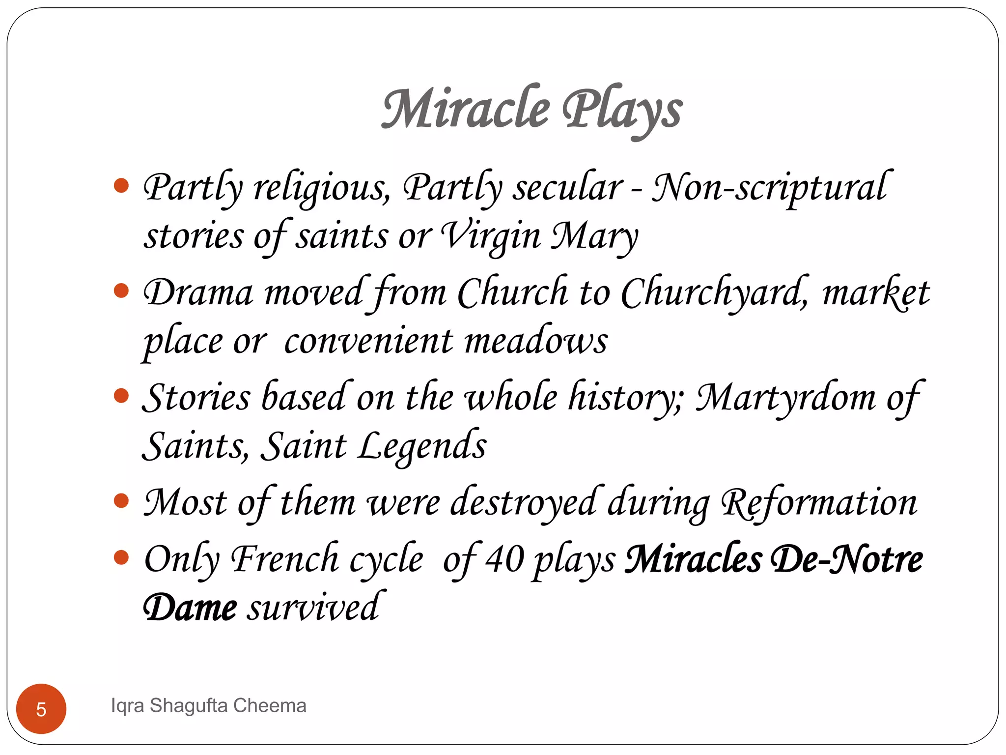 Medieval drama | PPTX