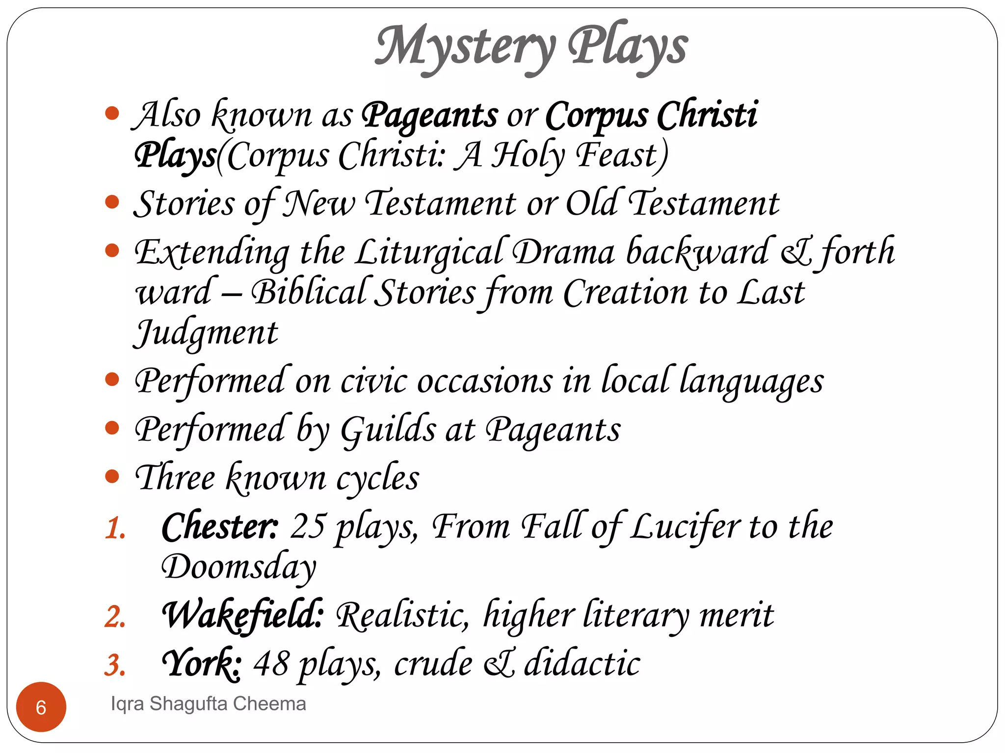Medieval drama | PPTX