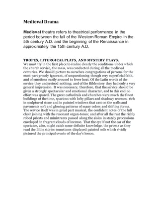Medieval drama 1 | DOCX