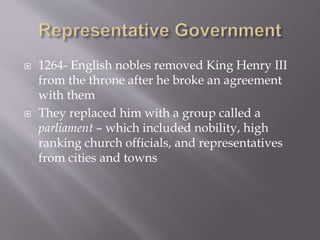 Medieval English Government | PPT