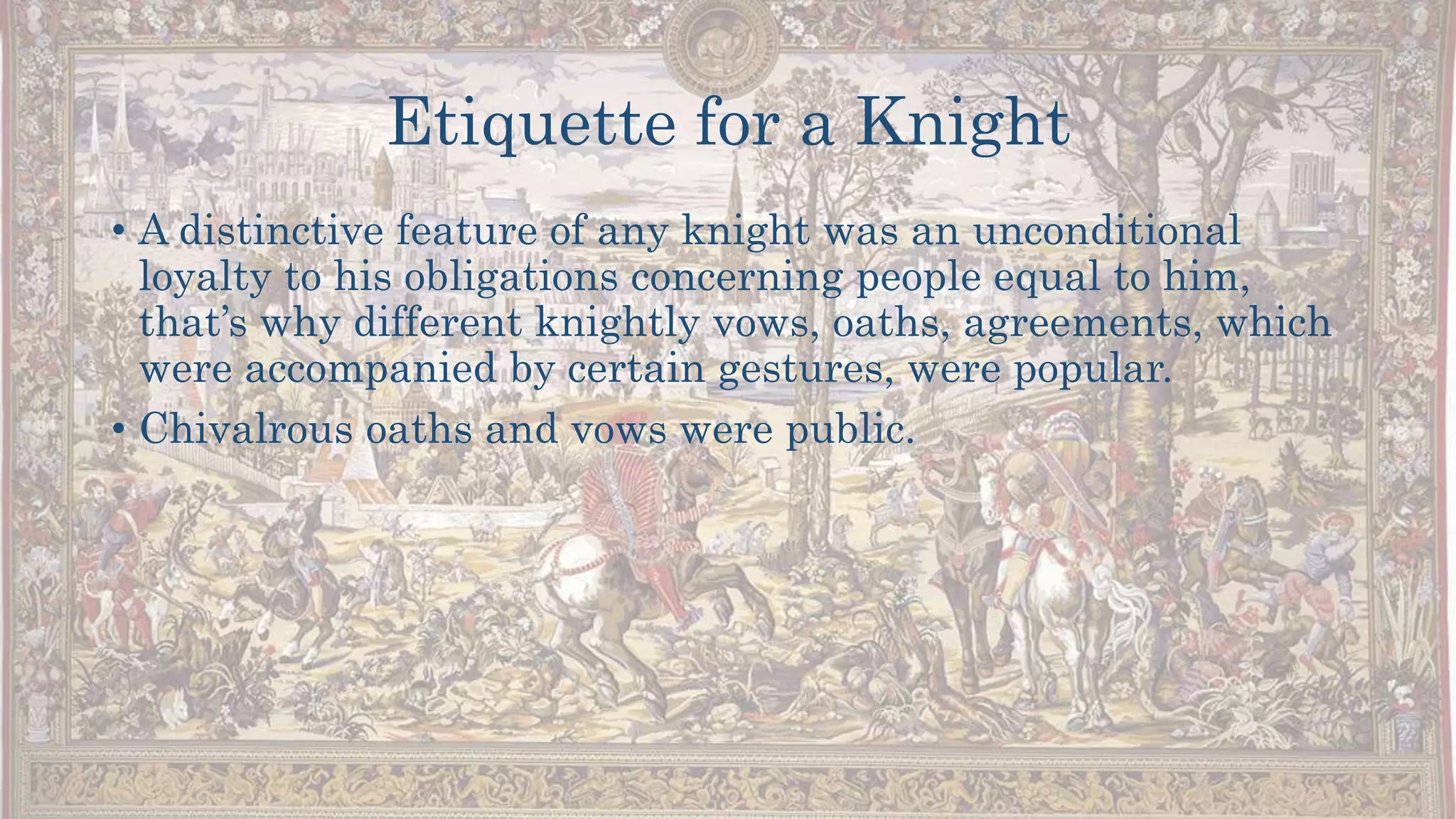 Medieval Etiquette | PPTX