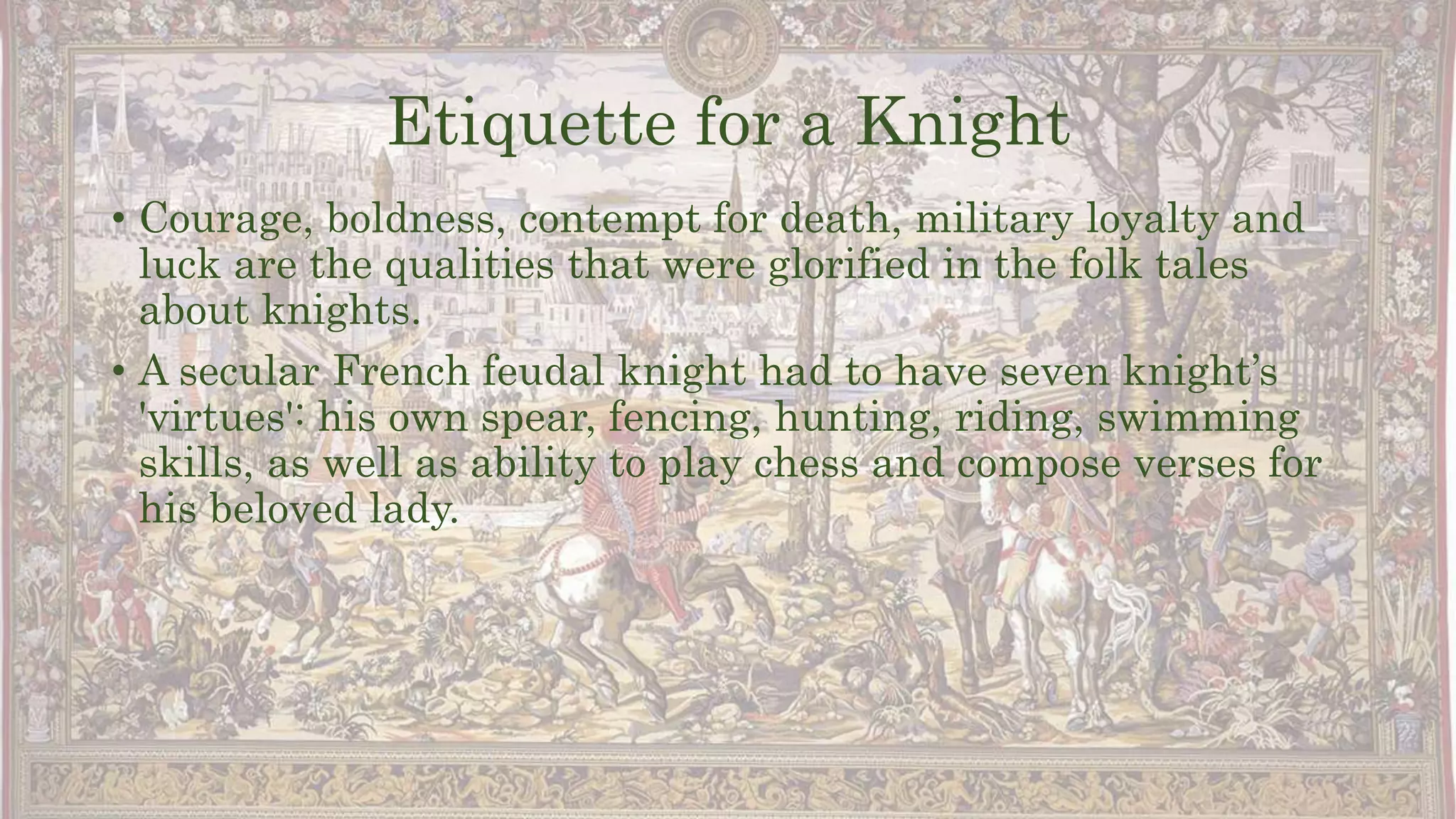 Medieval Etiquette | PPTX