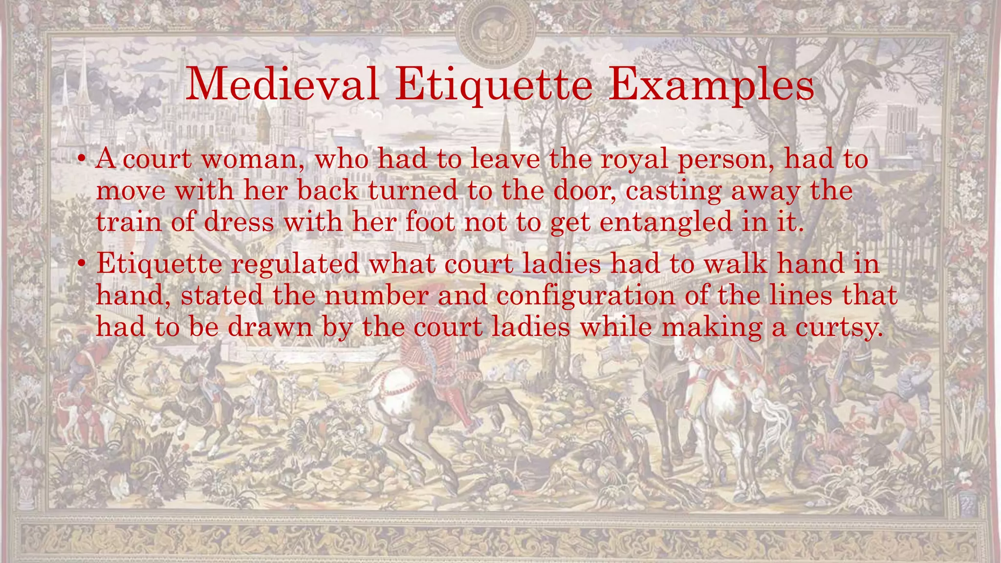 Medieval Etiquette | PPTX