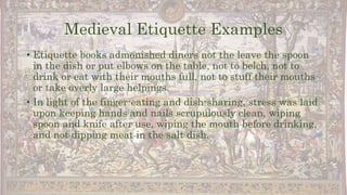 Medieval Etiquette | PPTX