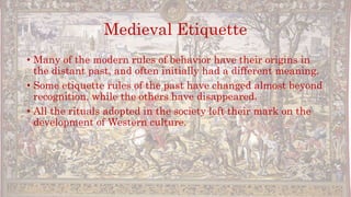 Medieval Etiquette | PPTX