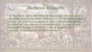 Medieval Etiquette | PPTX