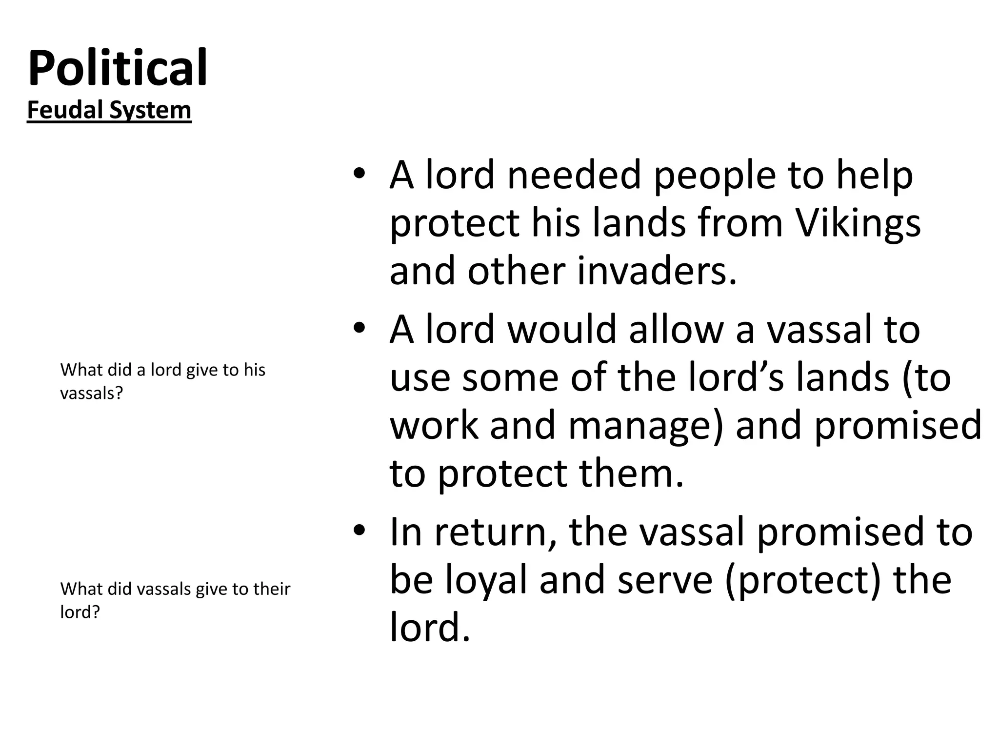 Medieval Europe Lesson 1 - Feudal System | PPTX