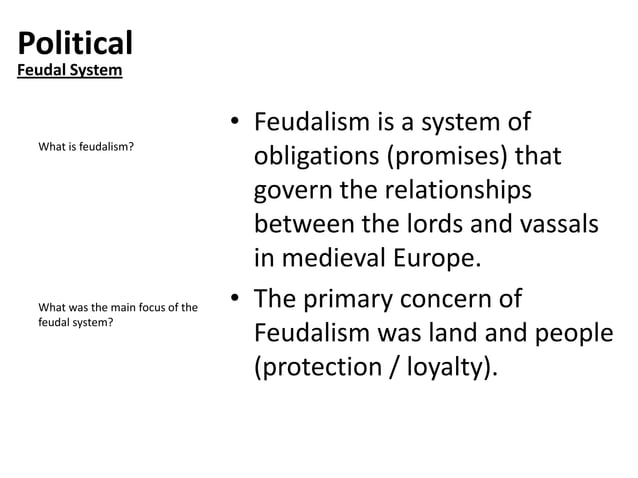 Medieval Europe Lesson 1 - Feudal System | PPTX | Christianity ...