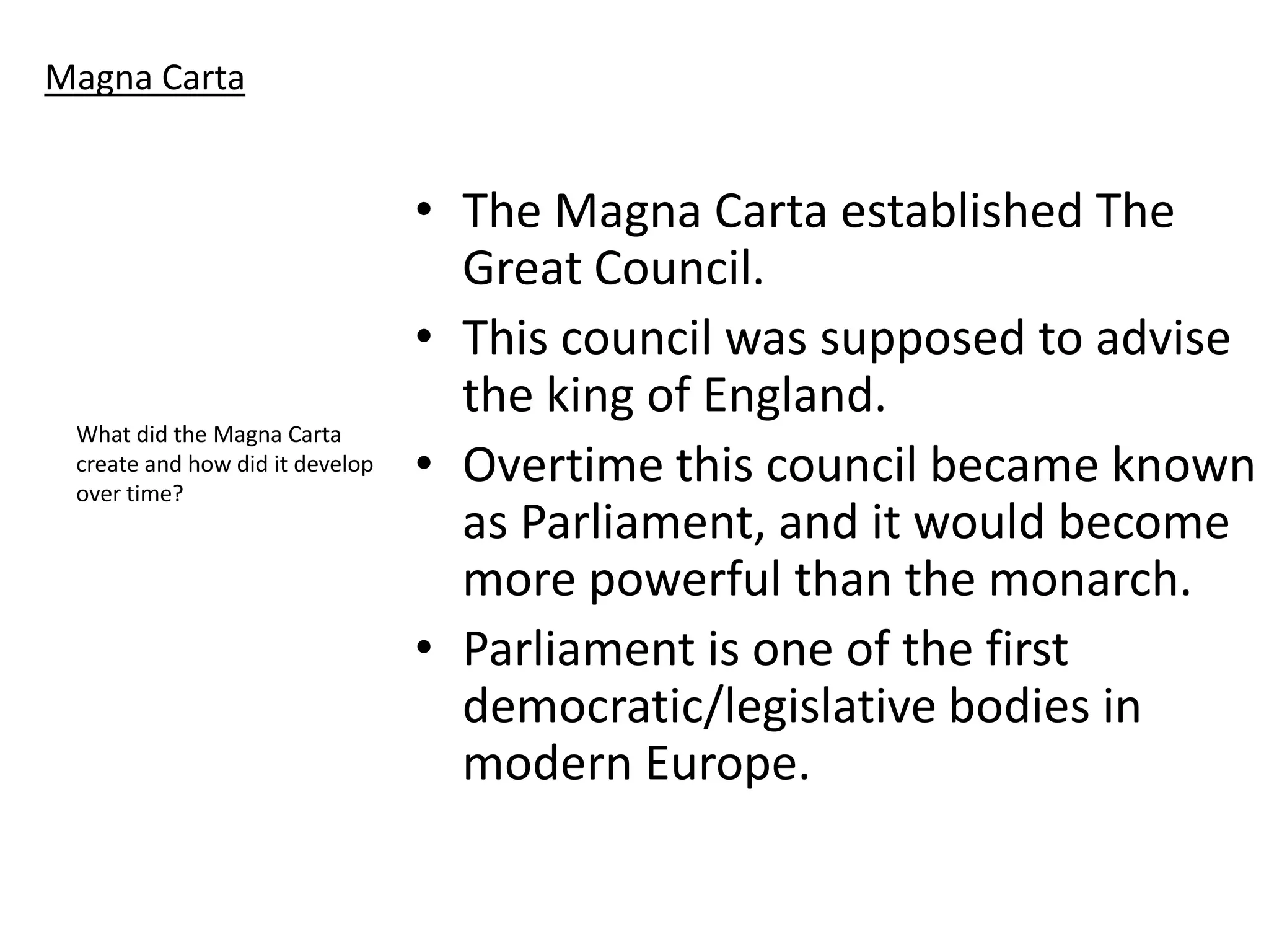Medieval Europe Lesson 3 - The Magna Carta | PPTX