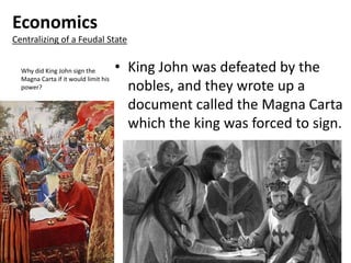 Medieval Europe Lesson 3 - The Magna Carta | PPTX