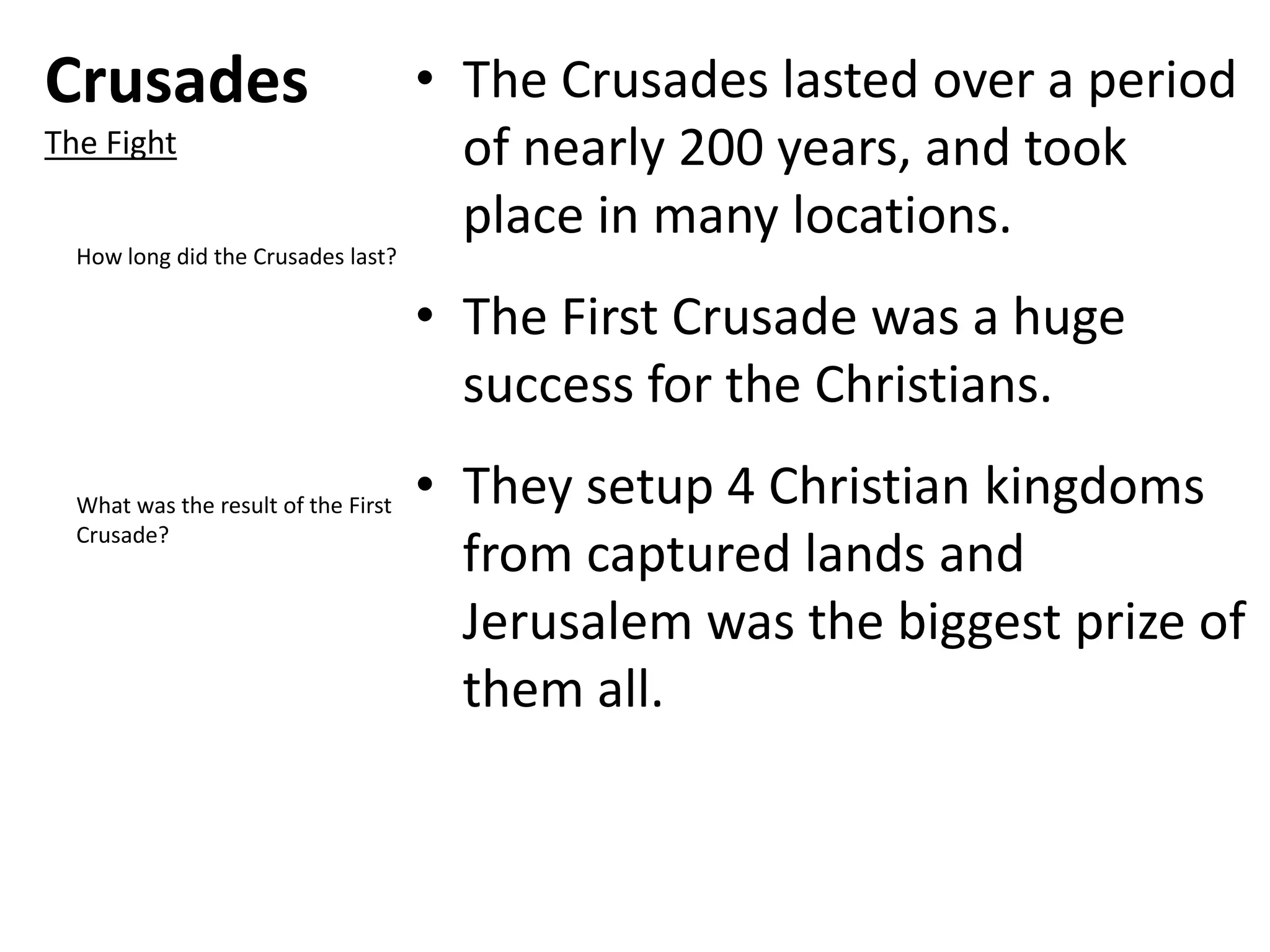 Medieval Europe Lesson 5 - The Crusades | PPT