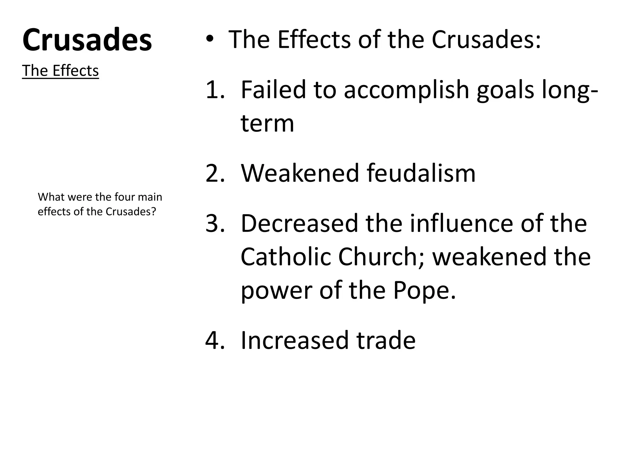 Medieval Europe Lesson 5 - The Crusades | PPT