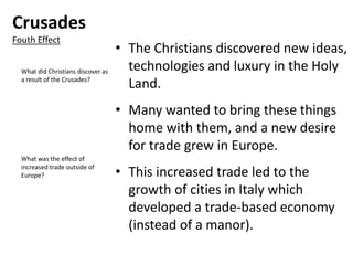 Medieval Europe Lesson 5 - The Crusades | PPT