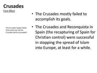 Medieval Europe Lesson 5 - The Crusades | PPT