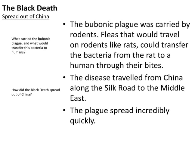 Medieval Europe Lesson 6 - The Black Death | PPT