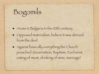 Medieval Heresies | KEY