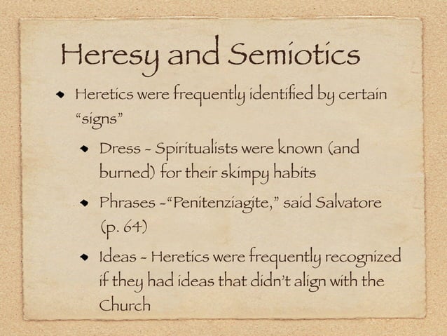 Medieval Heresies | PPT