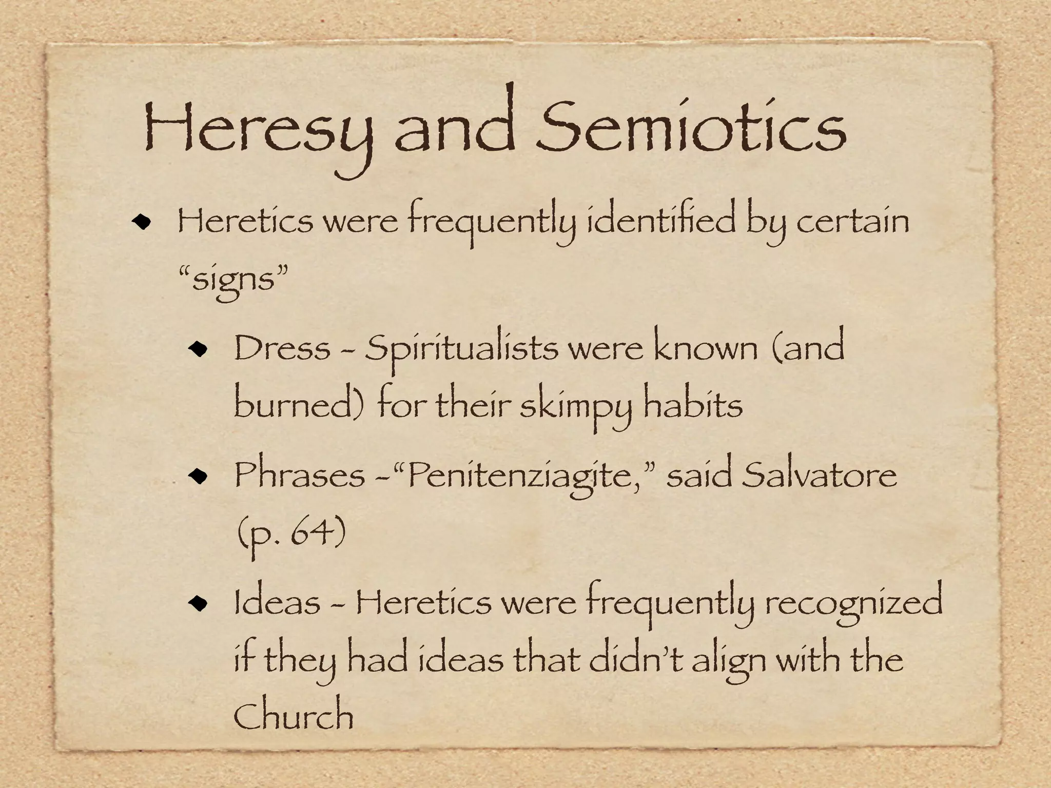 Medieval Heresies | KEY