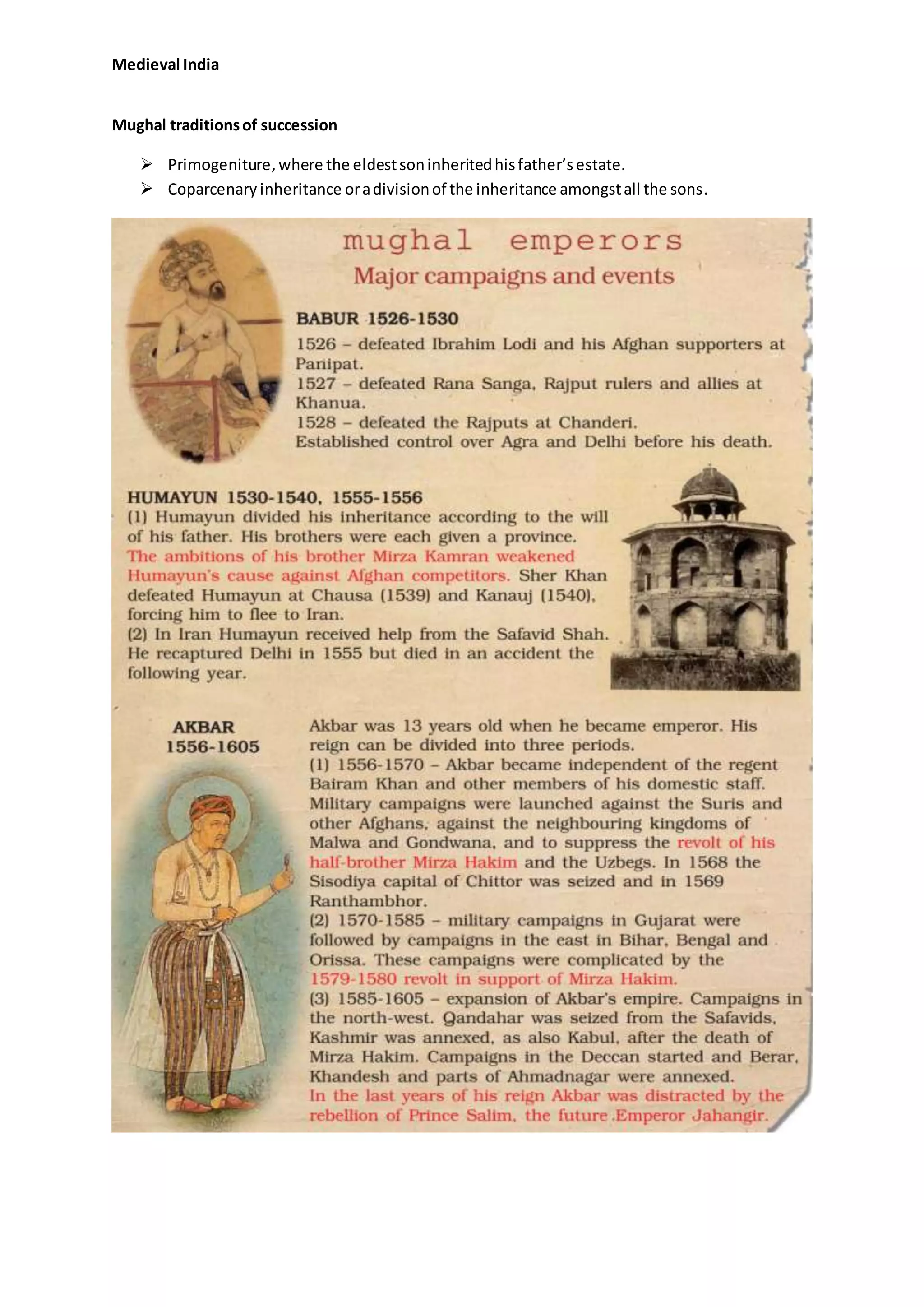 Medieval india | DOCX