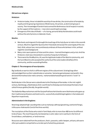 Medieval india | DOCX
