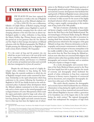 Medieval Iraq Demographic Factors Yale Historical Review | PDF