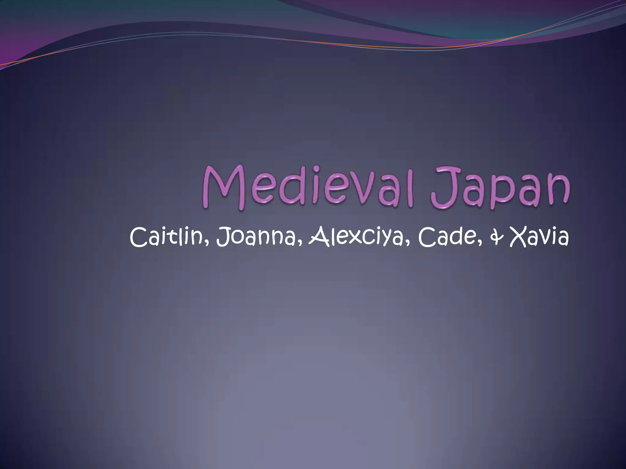 Medieval japan | PPTX