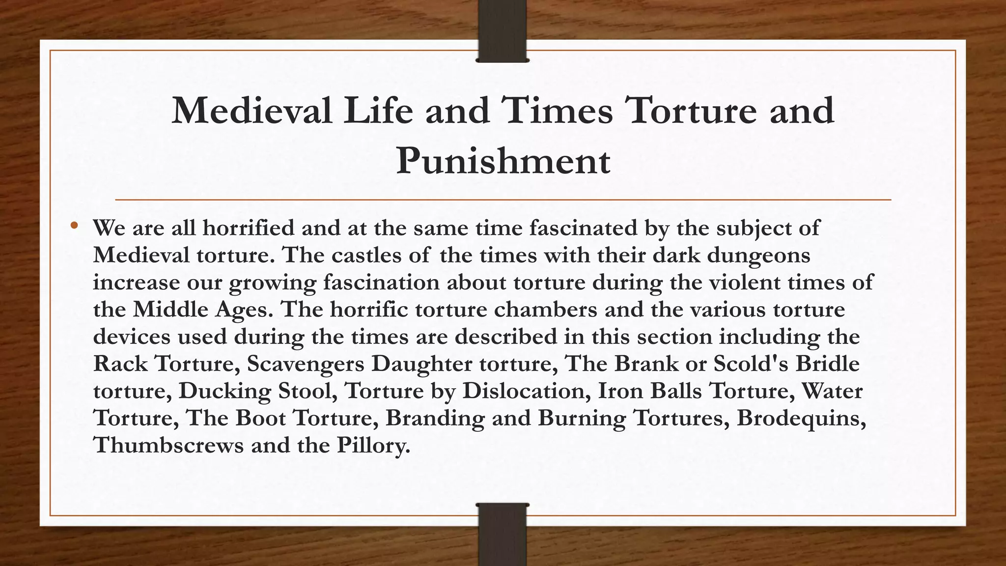 Medieval life and times | PPTX