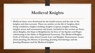 Medieval life and times | PPTX