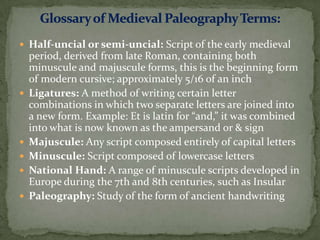 Medieval manuscripts | PPSX