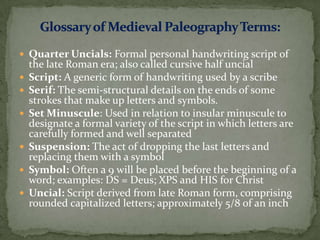 Medieval manuscripts | PPSX