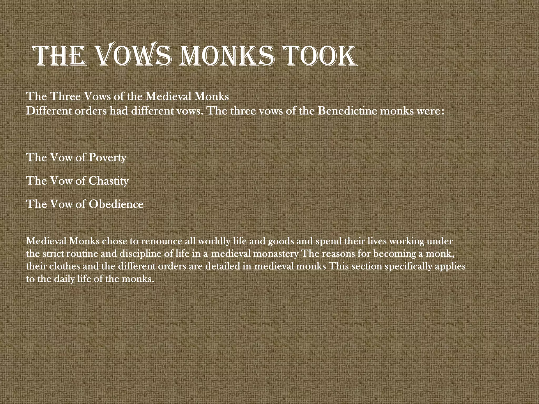 Medieval monks ellen buckley | PDF