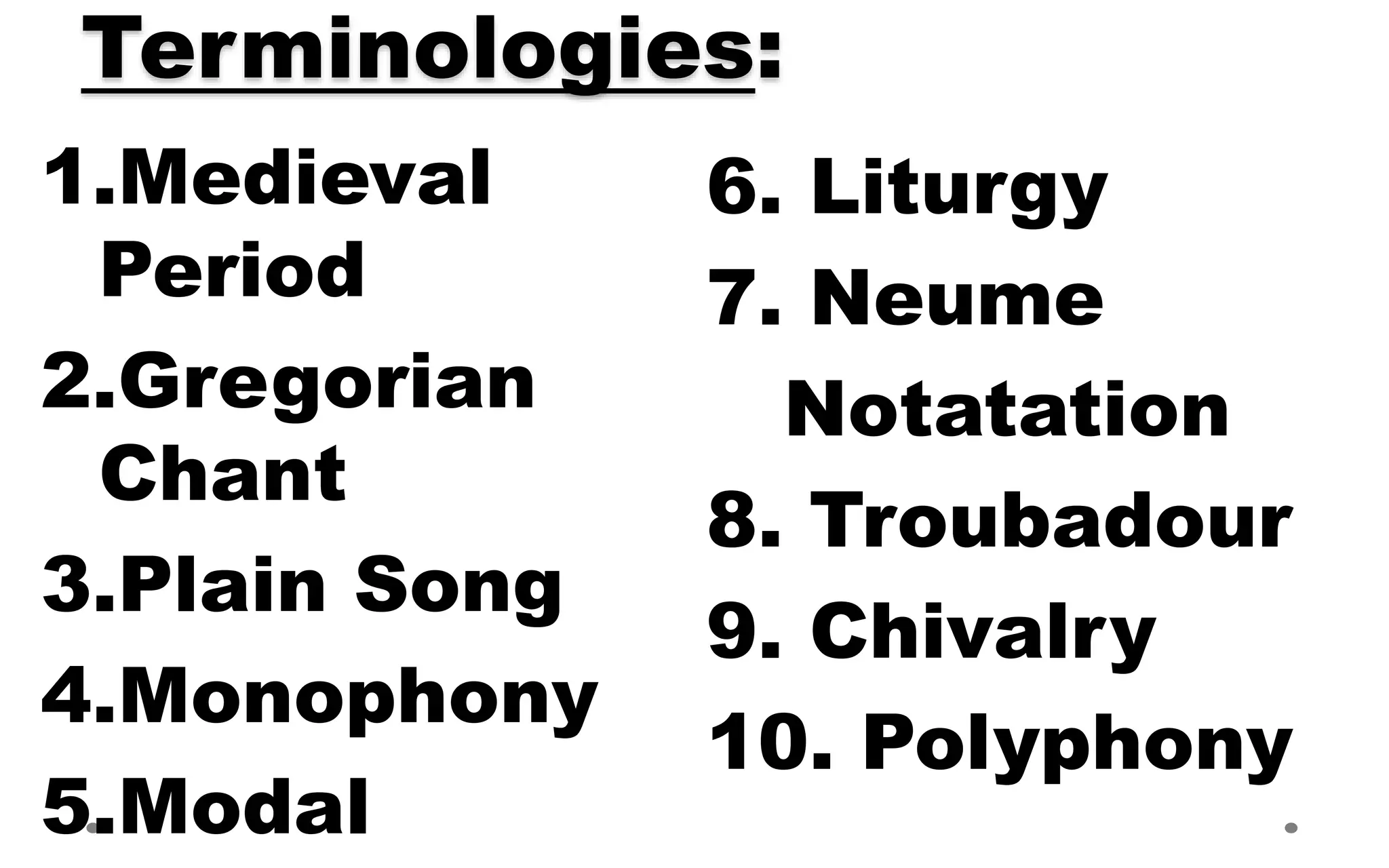 Medieval music. gregorian vs. troubador | PPTX