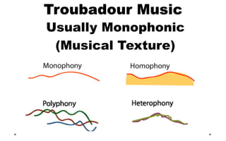Medieval music. gregorian vs. troubador | PPTX
