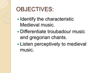 Medieval music | PPTX
