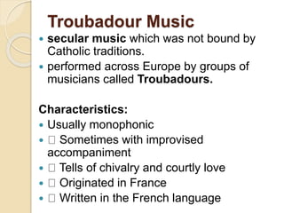 Medieval music | PPTX