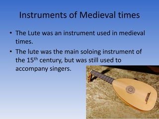 Medieval music and musicians | PPT