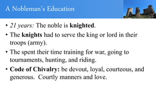 Medieval Nobility and Castles | PPT