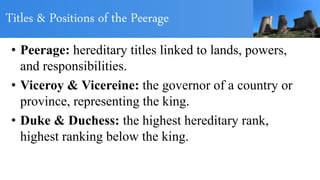 Medieval Nobility and Castles | PPT